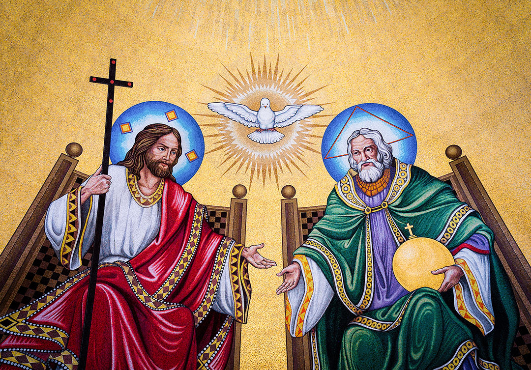 Venetian Glass Mosaic and Stone Construction