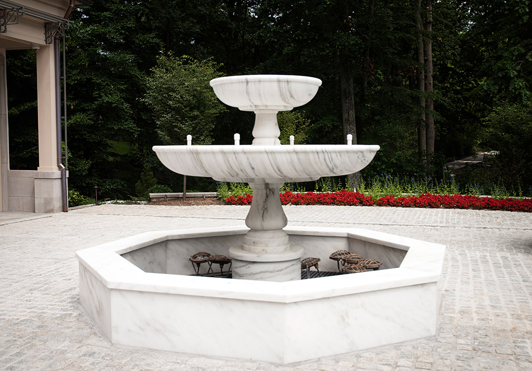 CNC Machine Carved Marble Fountain - Rugo Stone