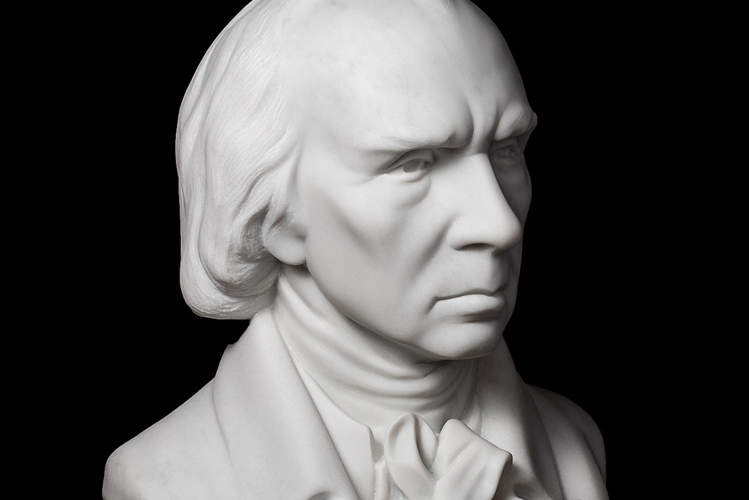 Marble Bust Carving - President James Madison - Rugo Stone